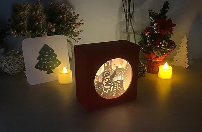 Flat-folding-mystery-box Paper Cutting Lamp Light Box - Etsy