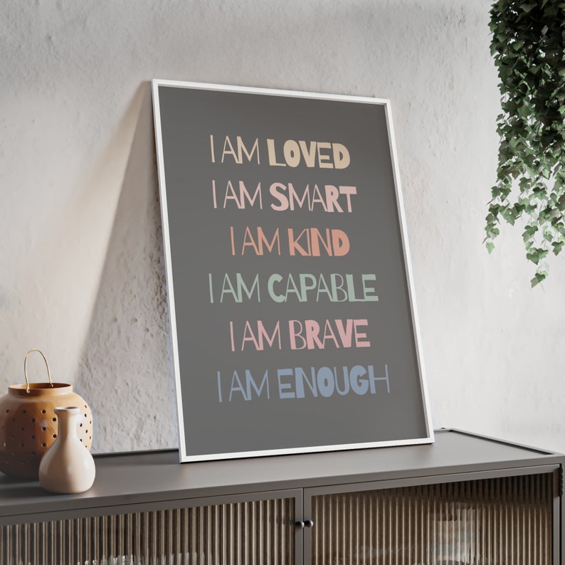 Grounding Poster| Positive Affirmations Poster| 3 Sizes Included ...