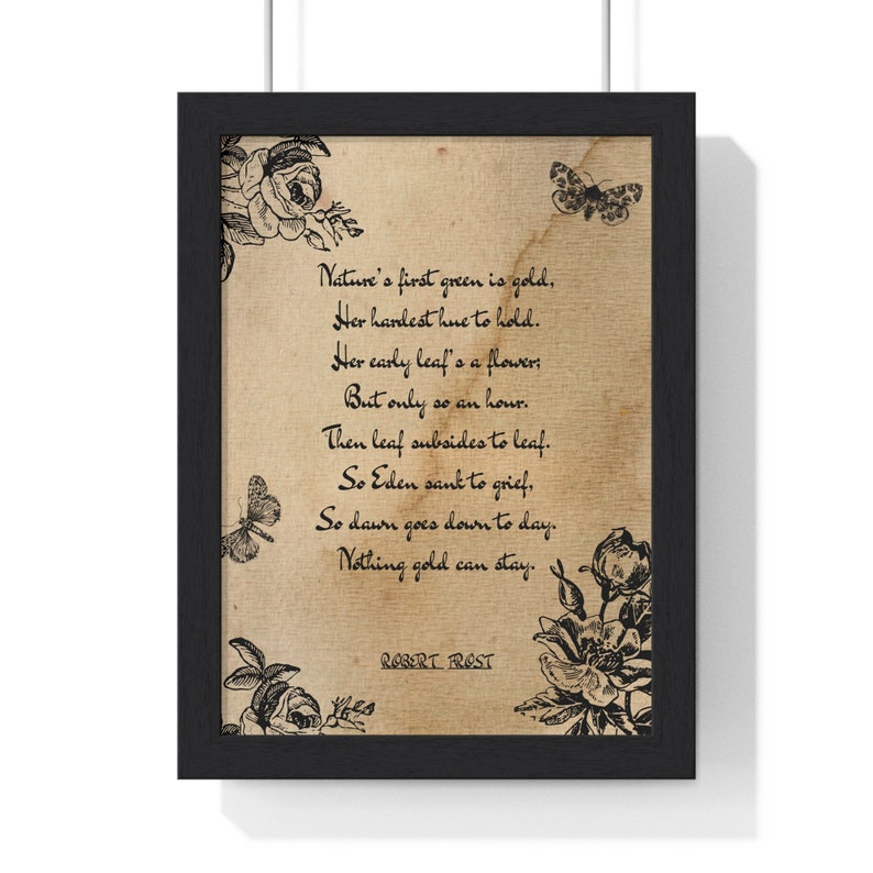 Robert Frost Poem, 3 Sizes Included, Vintage Paper Poem, Printable Poem ...