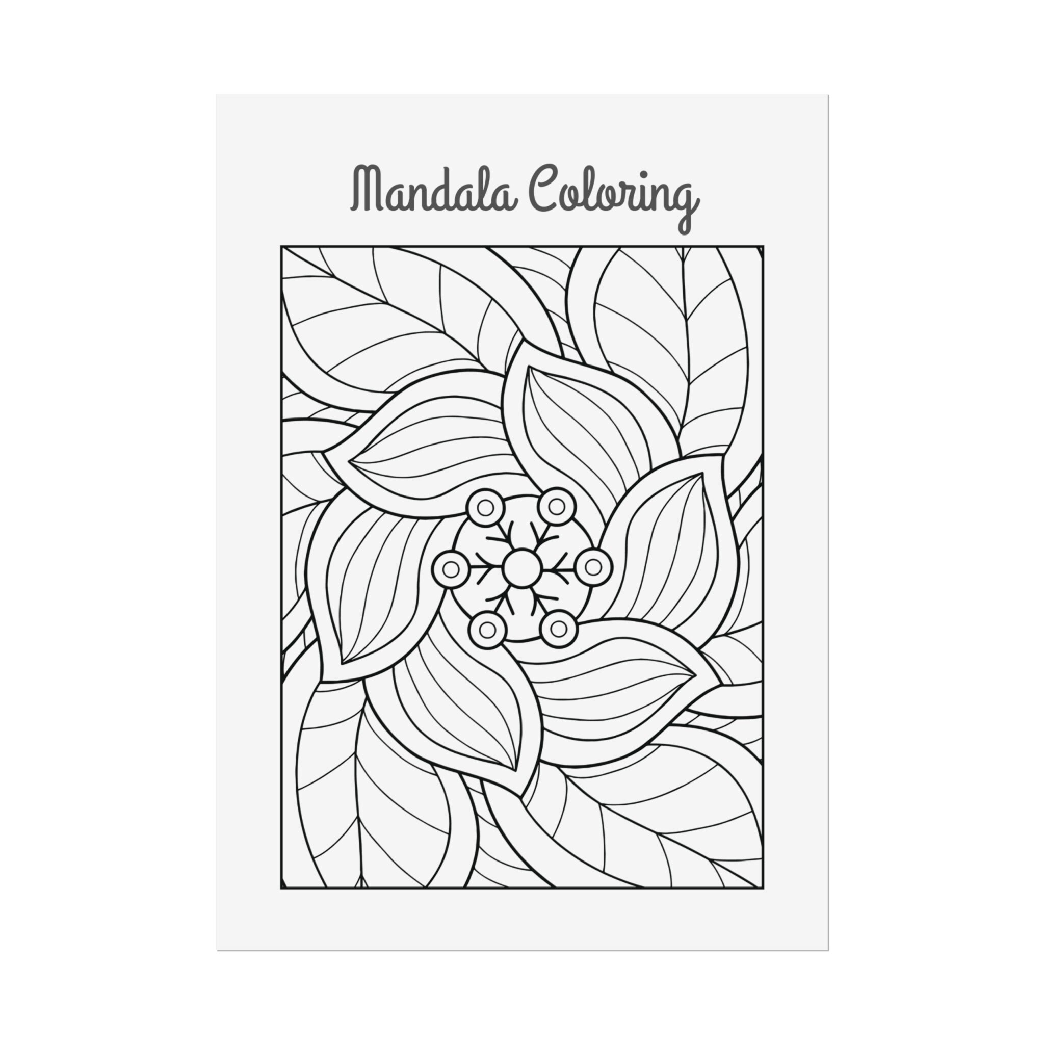 50 Mandala Pages, Adult Coloring, Mindfulness, Creative Therapy ...