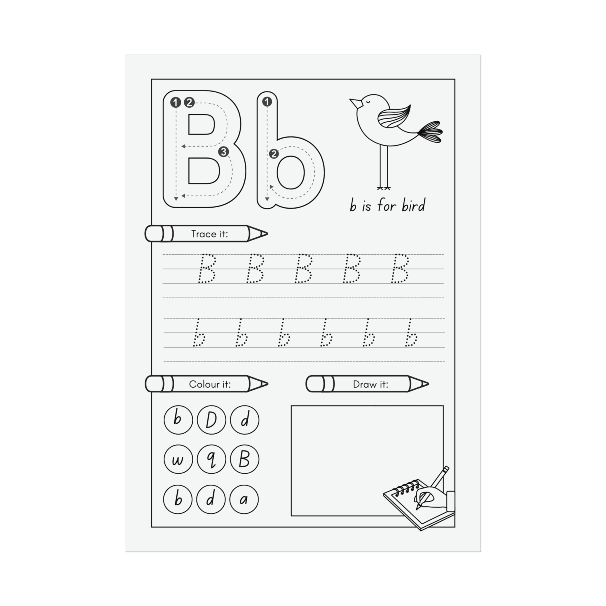 Kindergarten Alphabet Workbook Letter Tracing Kindergarten Worksheets ...