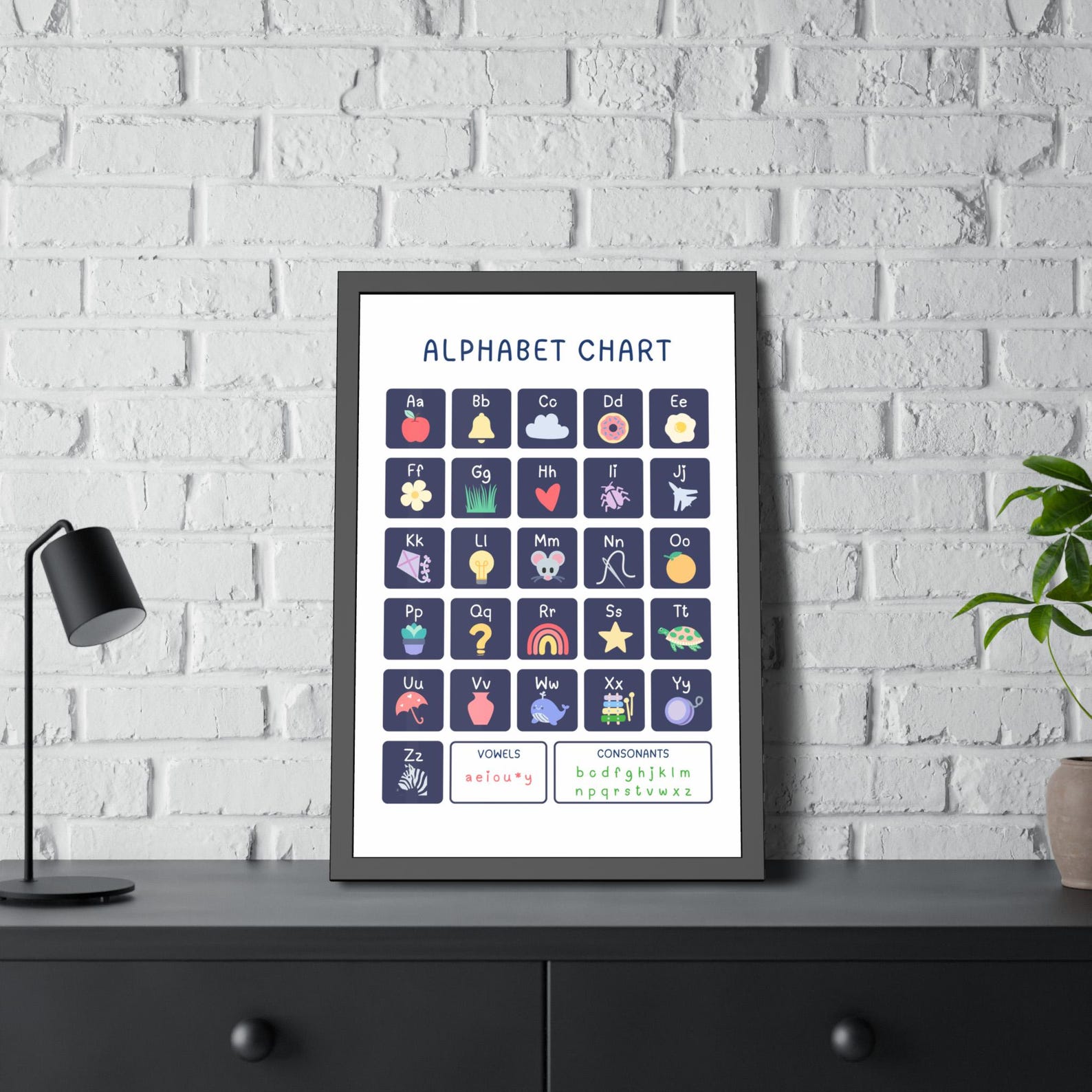 Alphabet Chart, Alphabet Poster, Printable Classroom Poster, 5 Sizes ...