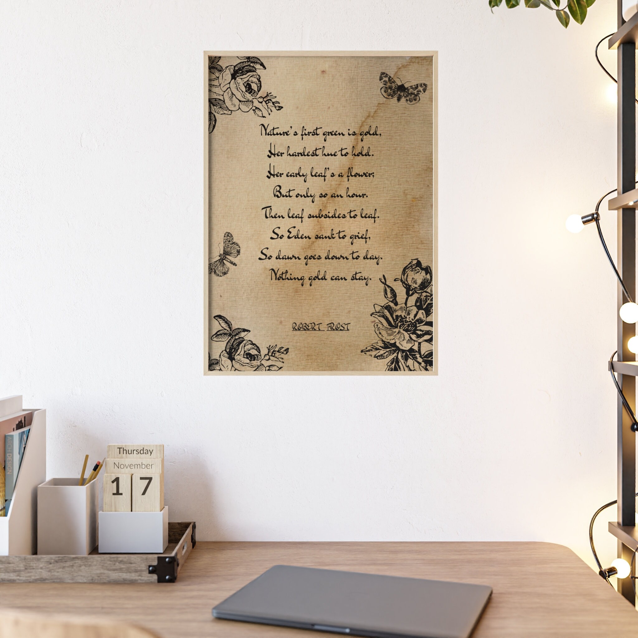 Robert Frost Poem, 3 Sizes Included, Vintage Paper Poem, Printable Poem ...