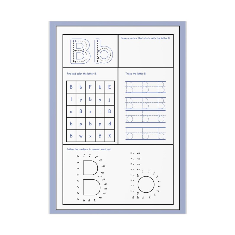 Alphabet Workbook, Handwriting Chart, Letter Tracing Worksheet ...