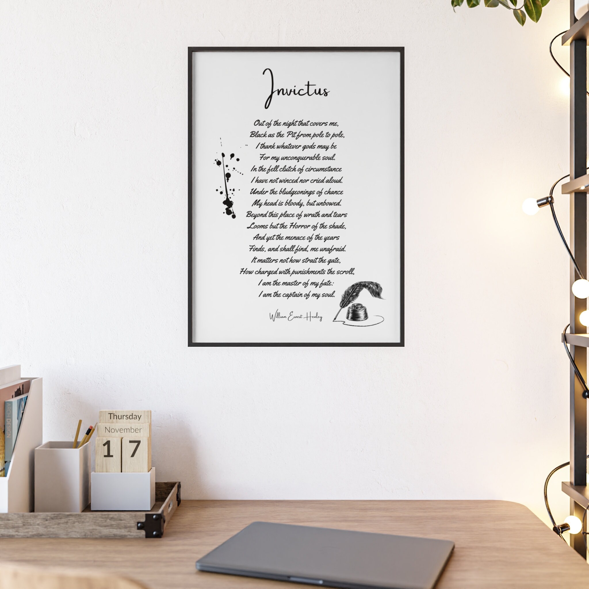 Invictus Poem, Minimalist Art, William Ernest Henley, Famous Poems ...
