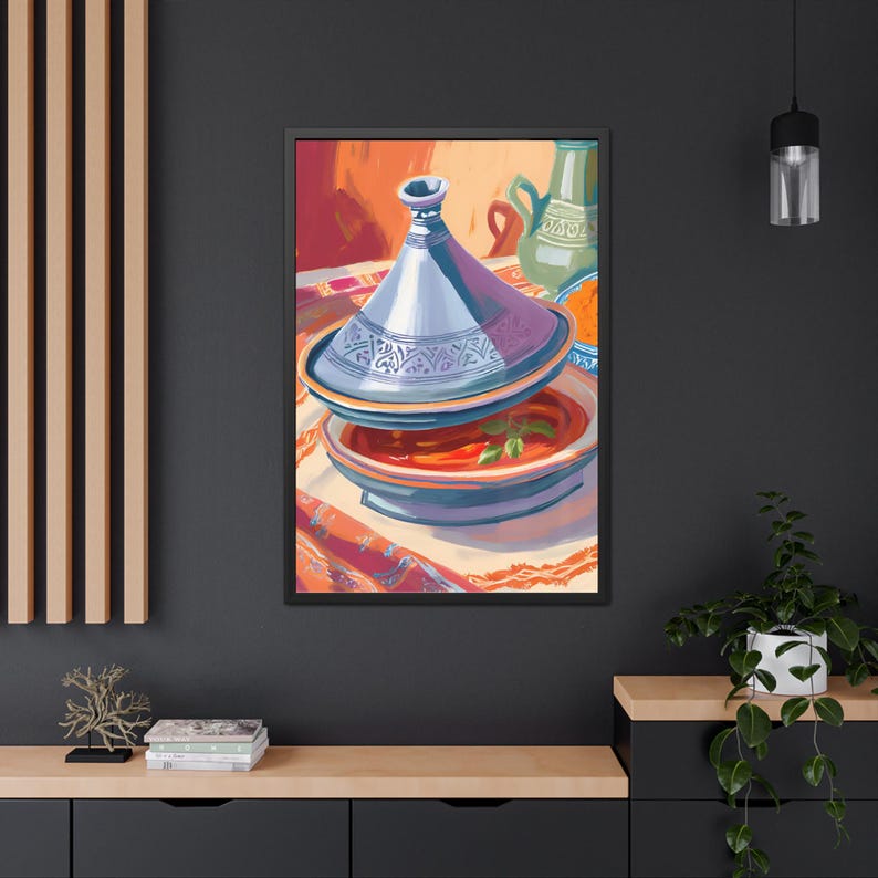 Vibrant Moroccan Tagine Printable Painting | 5 Sizes A1 A2 A3 A4 A5 ...