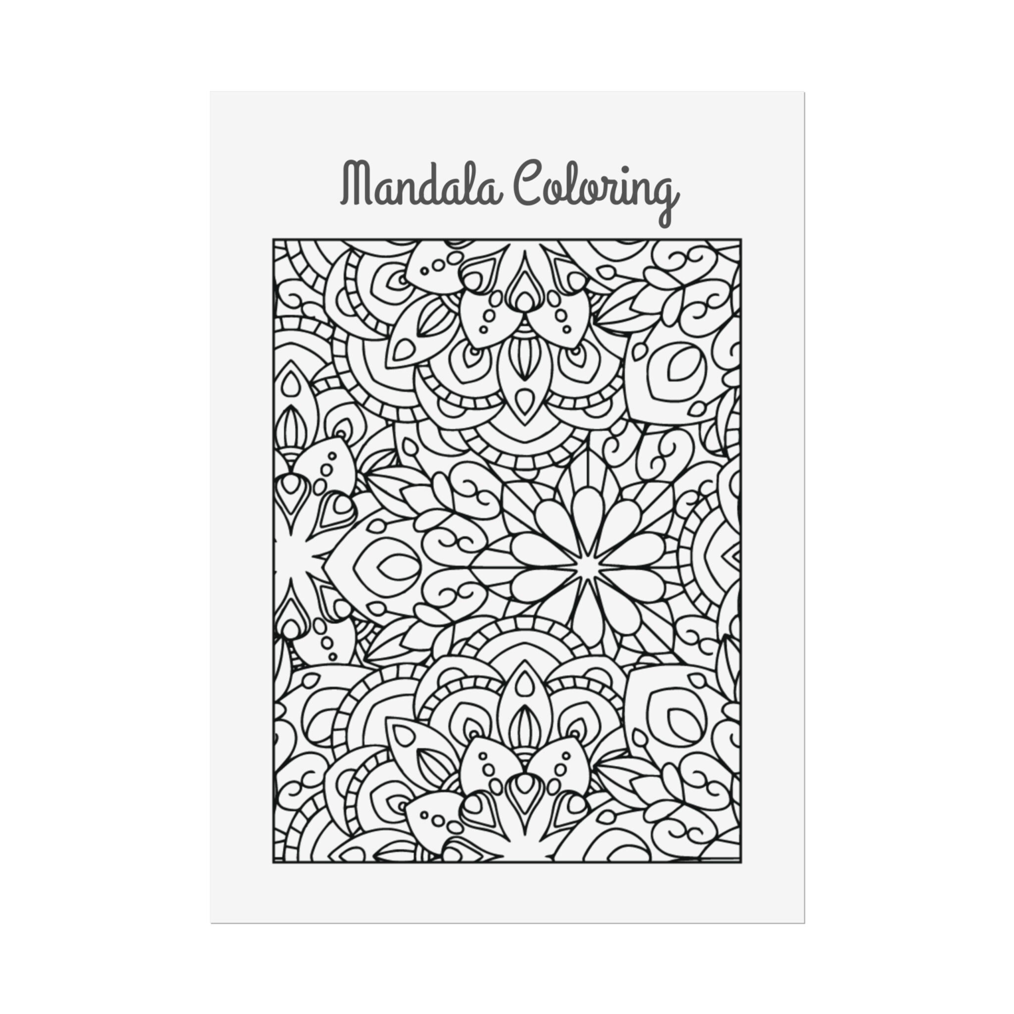 50 Mandala Pages, Adult Coloring, Mindfulness, Creative Therapy ...