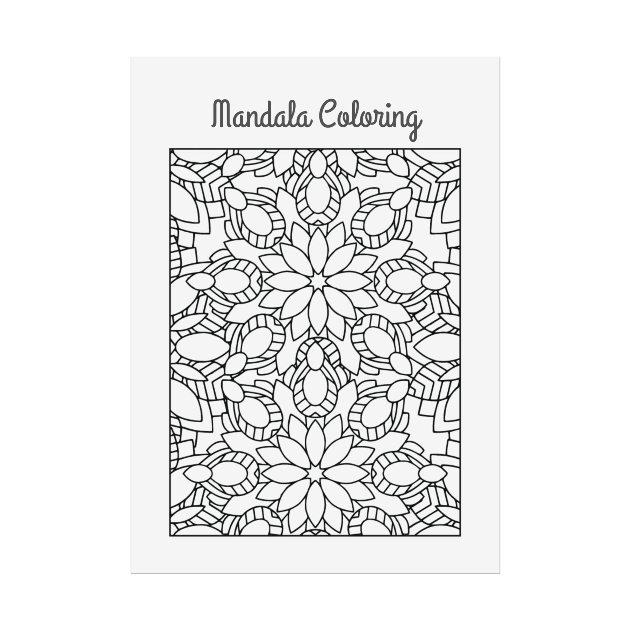 50 Mandala Pages, Adult Coloring, Mindfulness, Creative Therapy ...