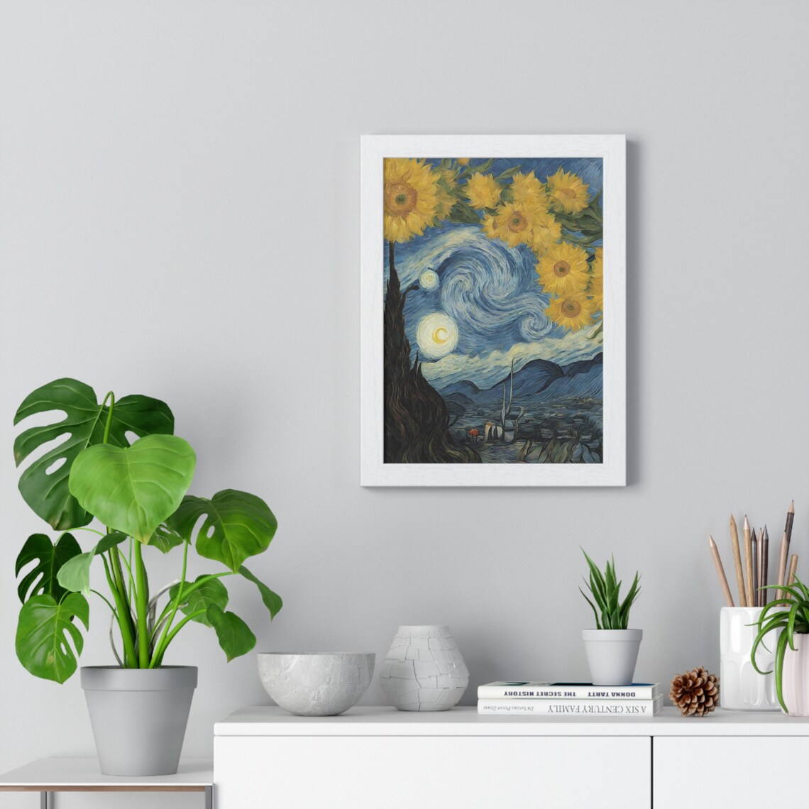 Van Gogh| Starry Night 8*11inch| Famous Painting Printable| Instant ...