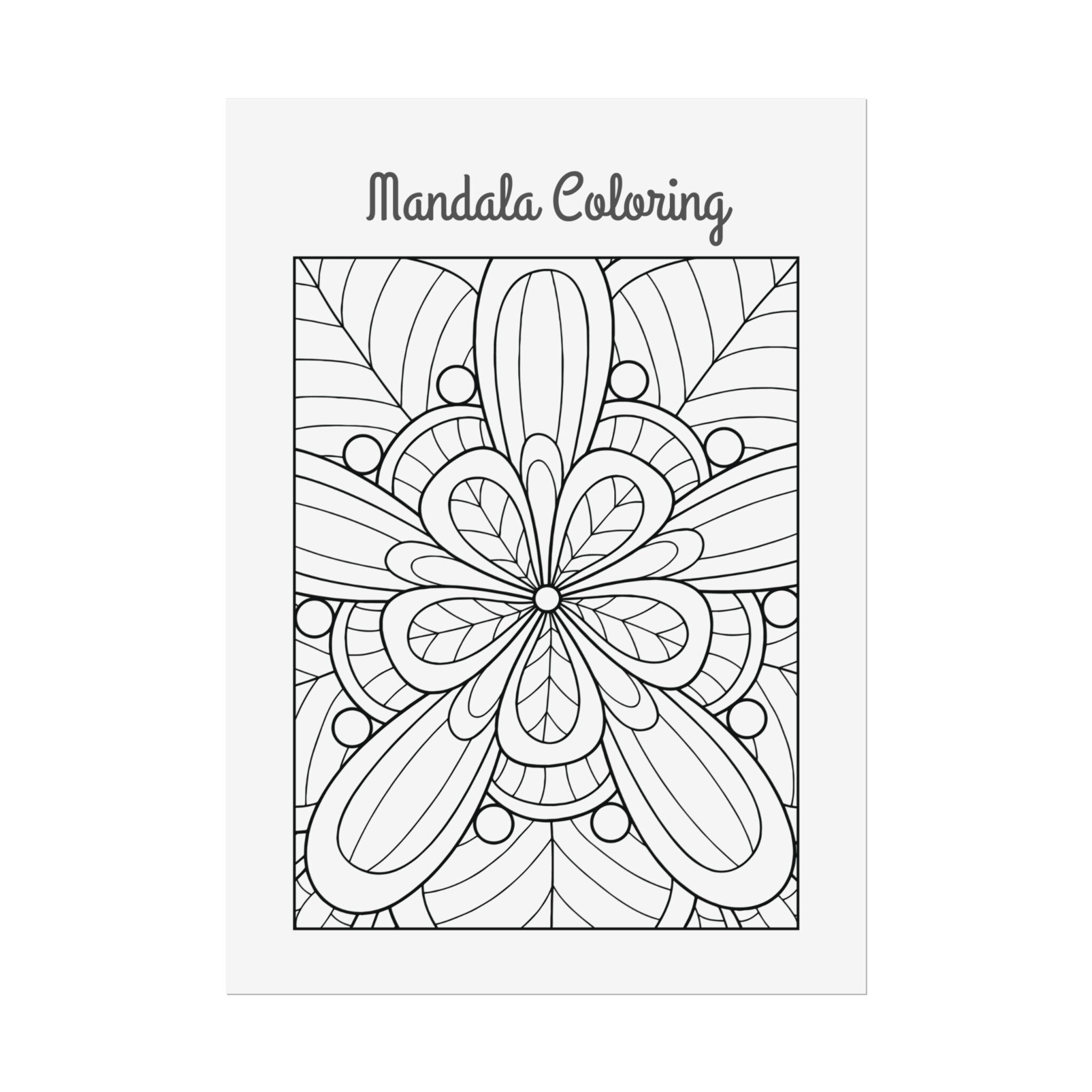 50 Mandala Pages, Adult Coloring, Mindfulness, Creative Therapy ...