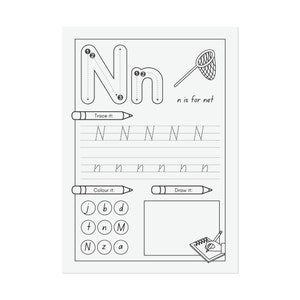 Kindergarten Alphabet Workbook| Letter Tracing| Kindergarten Worksheets ...