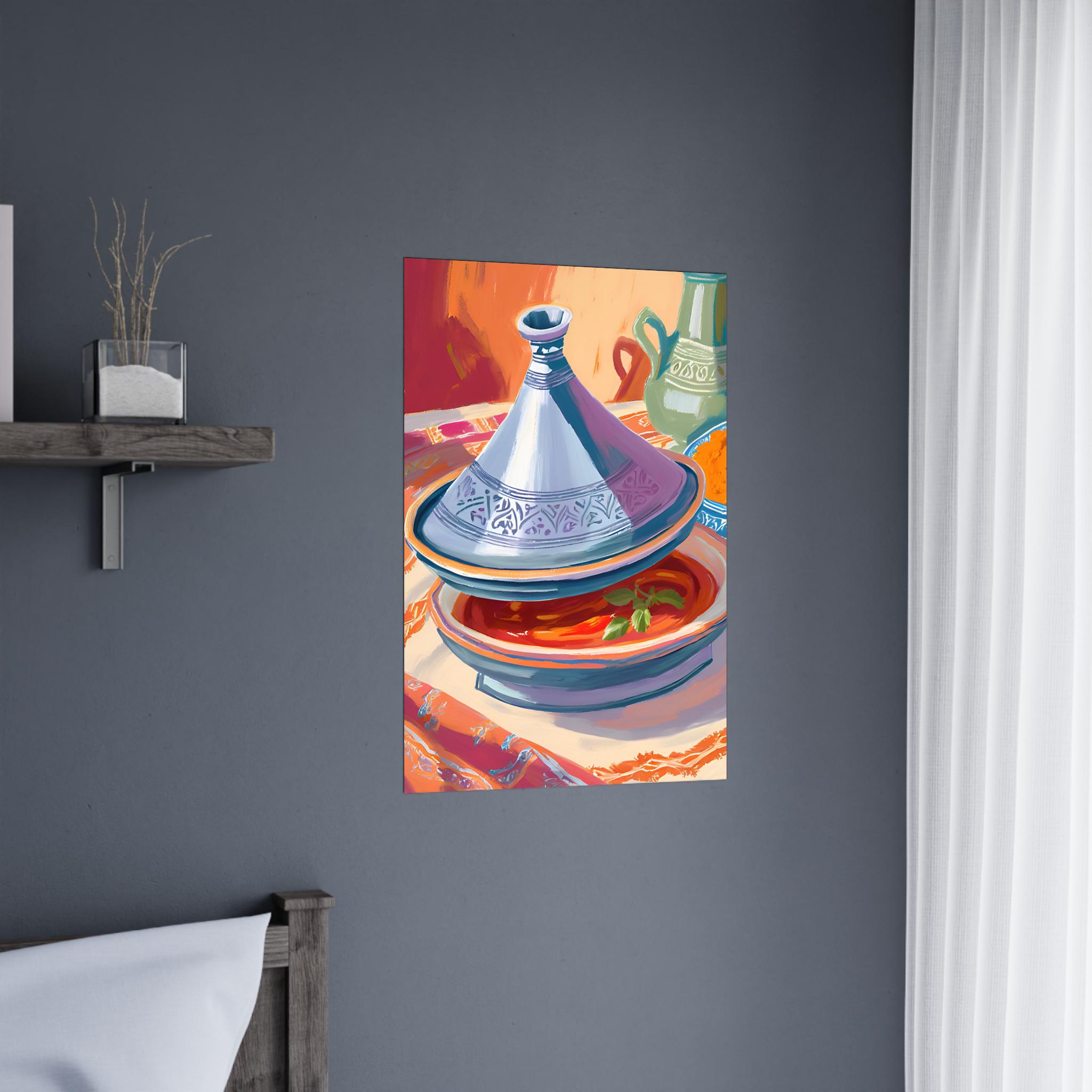 Vibrant Moroccan Tagine Printable Painting | 5 Sizes A1 A2 A3 A4 A5 ...
