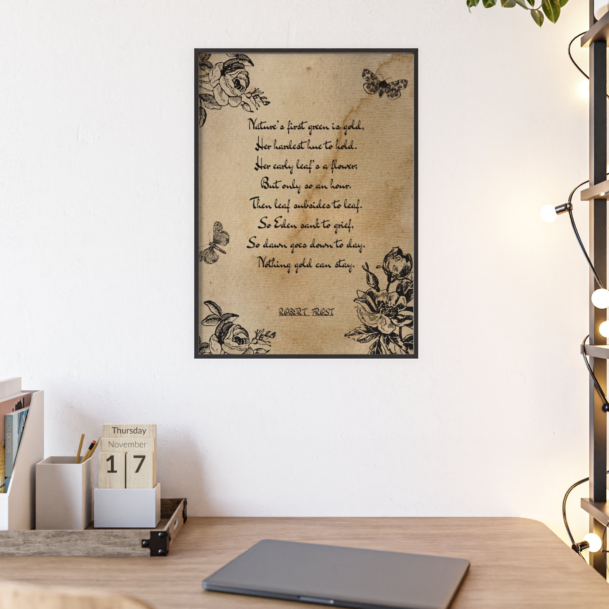 Robert Frost Poem, 3 Sizes Included, Vintage Paper Poem, Printable Poem ...