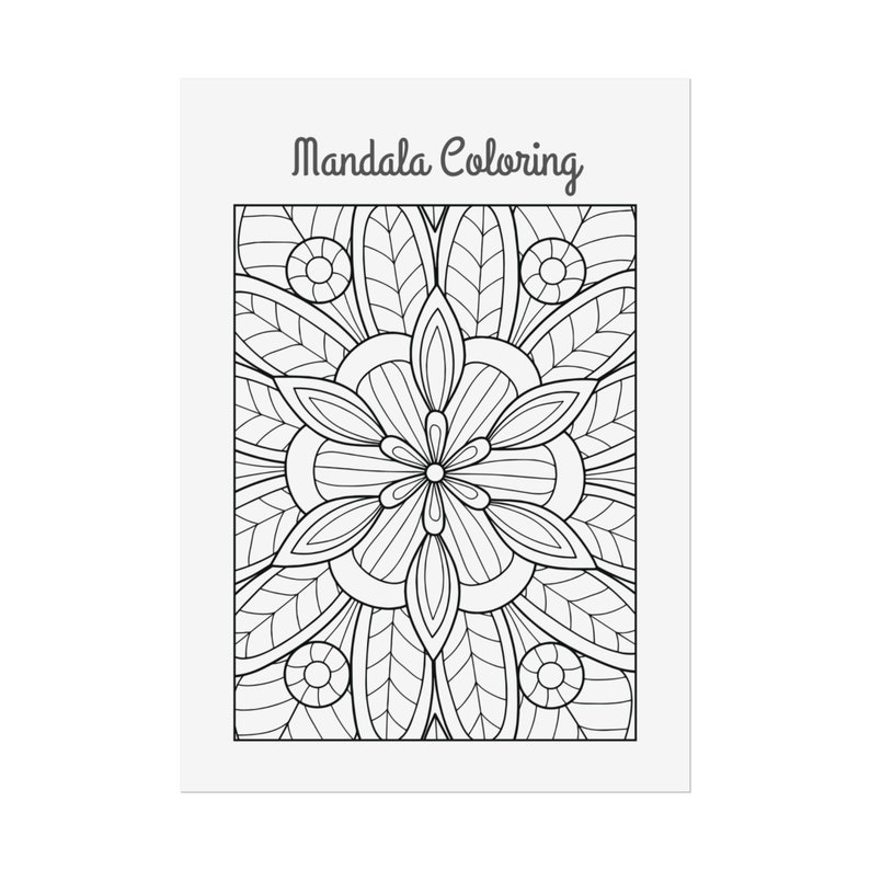 50 Mandala Pages, Adult Coloring, Mindfulness, Creative Therapy ...