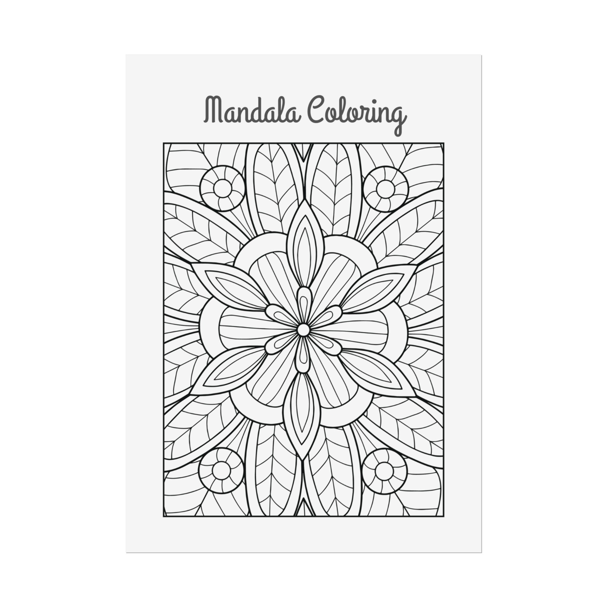 50 Mandala Pages, Adult Coloring, Mindfulness, Creative Therapy ...