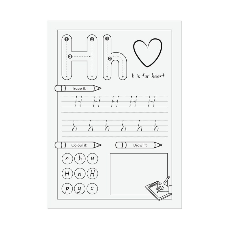 Kindergarten Alphabet Workbook| Letter Tracing| Kindergarten Worksheets ...