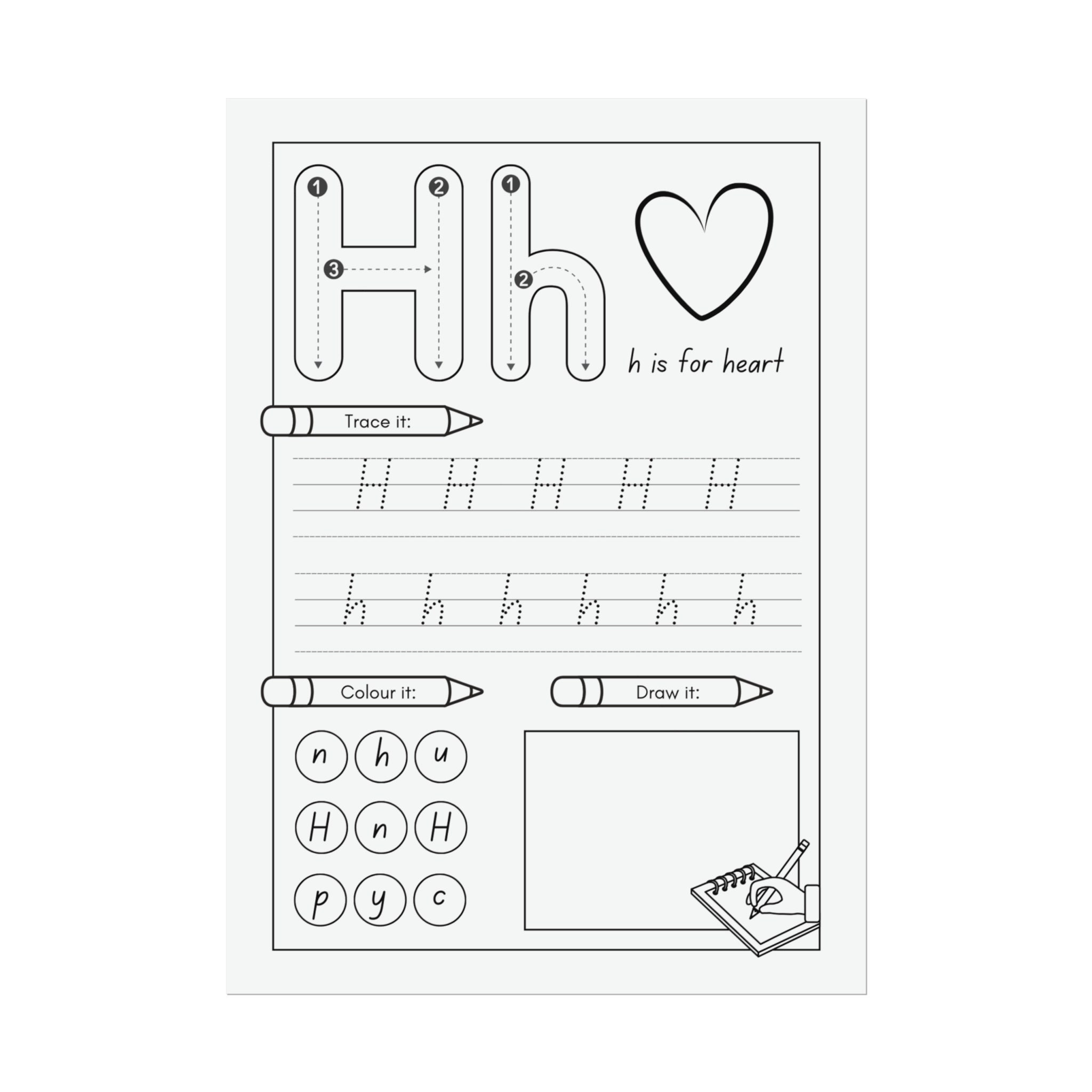 Kindergarten Alphabet Workbook Letter Tracing Kindergarten Worksheets ...