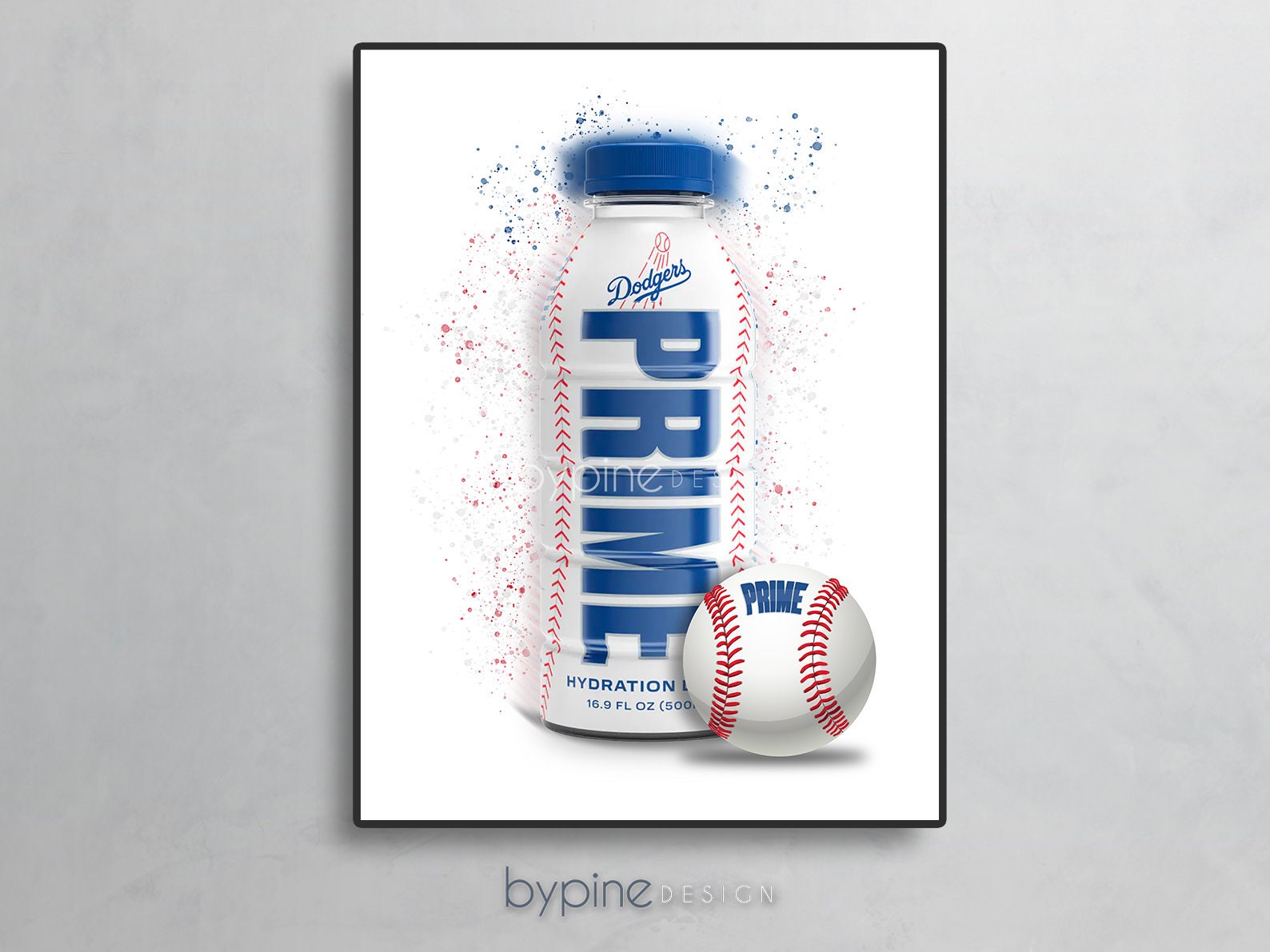 Prime Inspired LA Dodgers Digital Print Watercolour Wall Art Prime ...