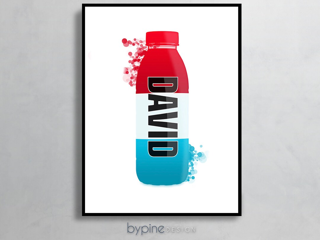 Personalised Prime Inspired Energy Bottle Name Print Digital Print ...