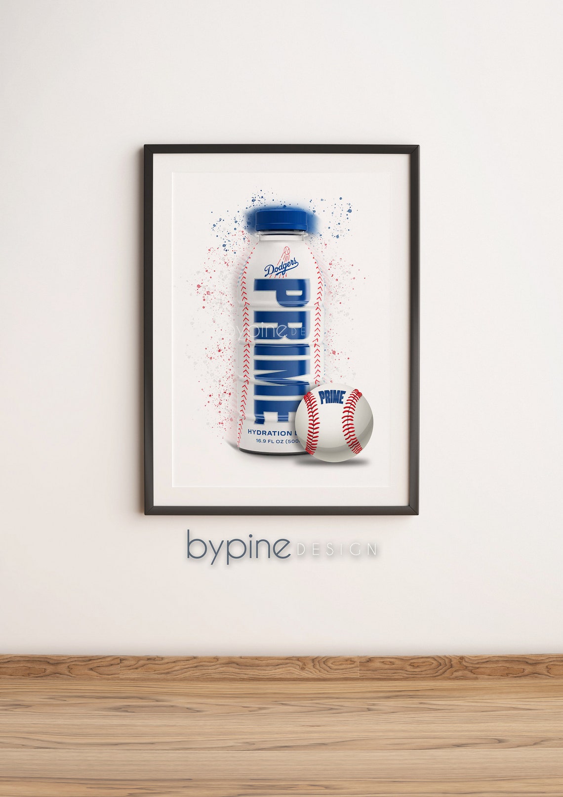 Prime Inspired LA Dodgers Digital Print Watercolour Wall Art Prime ...