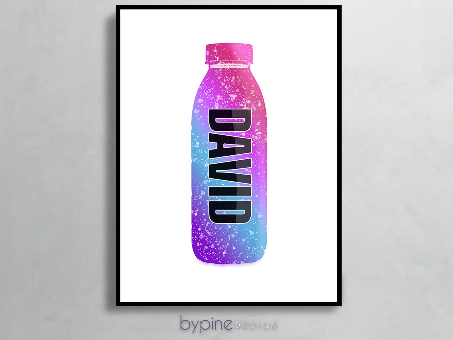 Personalised Prime Inspired Energy Bottle Name Print Digital Print ...