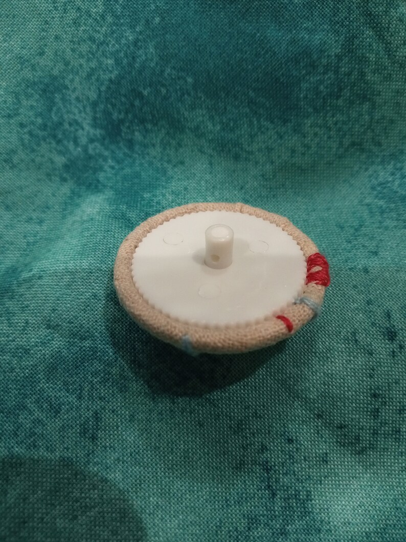 Buttons Hand Embroidered Self-covered Buttons - Etsy
