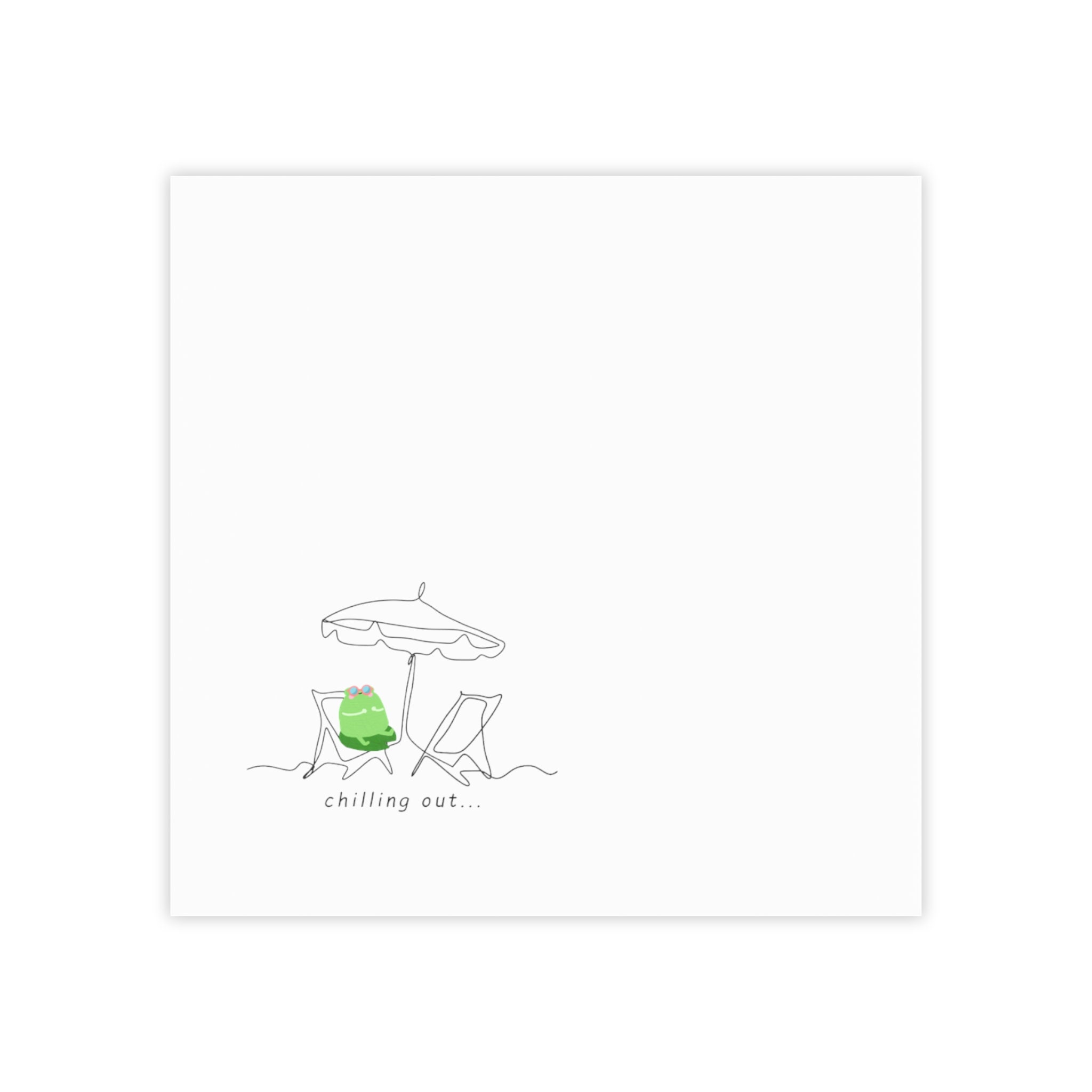 Chilling Frog Post-it® Note Pads - Etsy