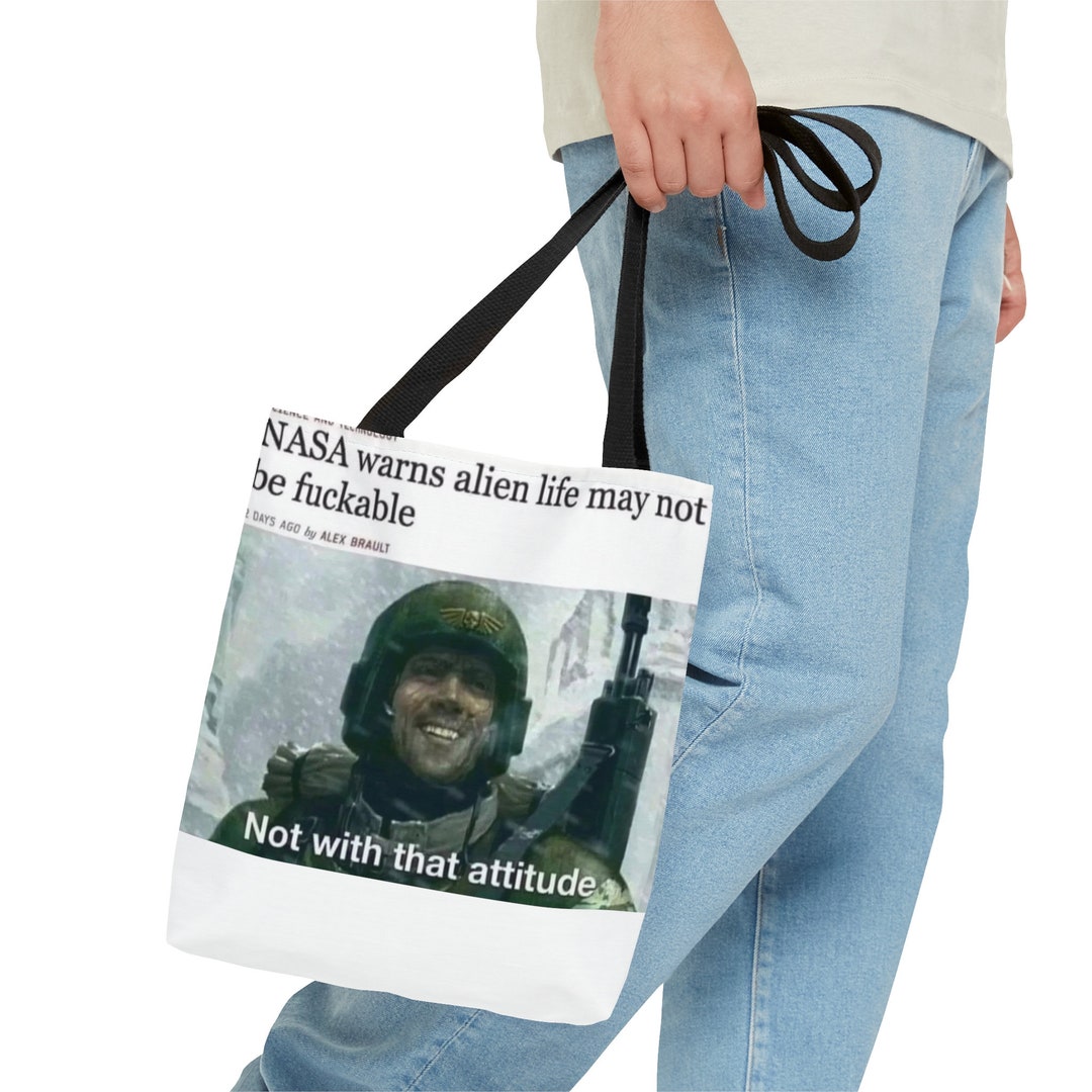 NASA Aliens Grindset Tote Bag - Etsy