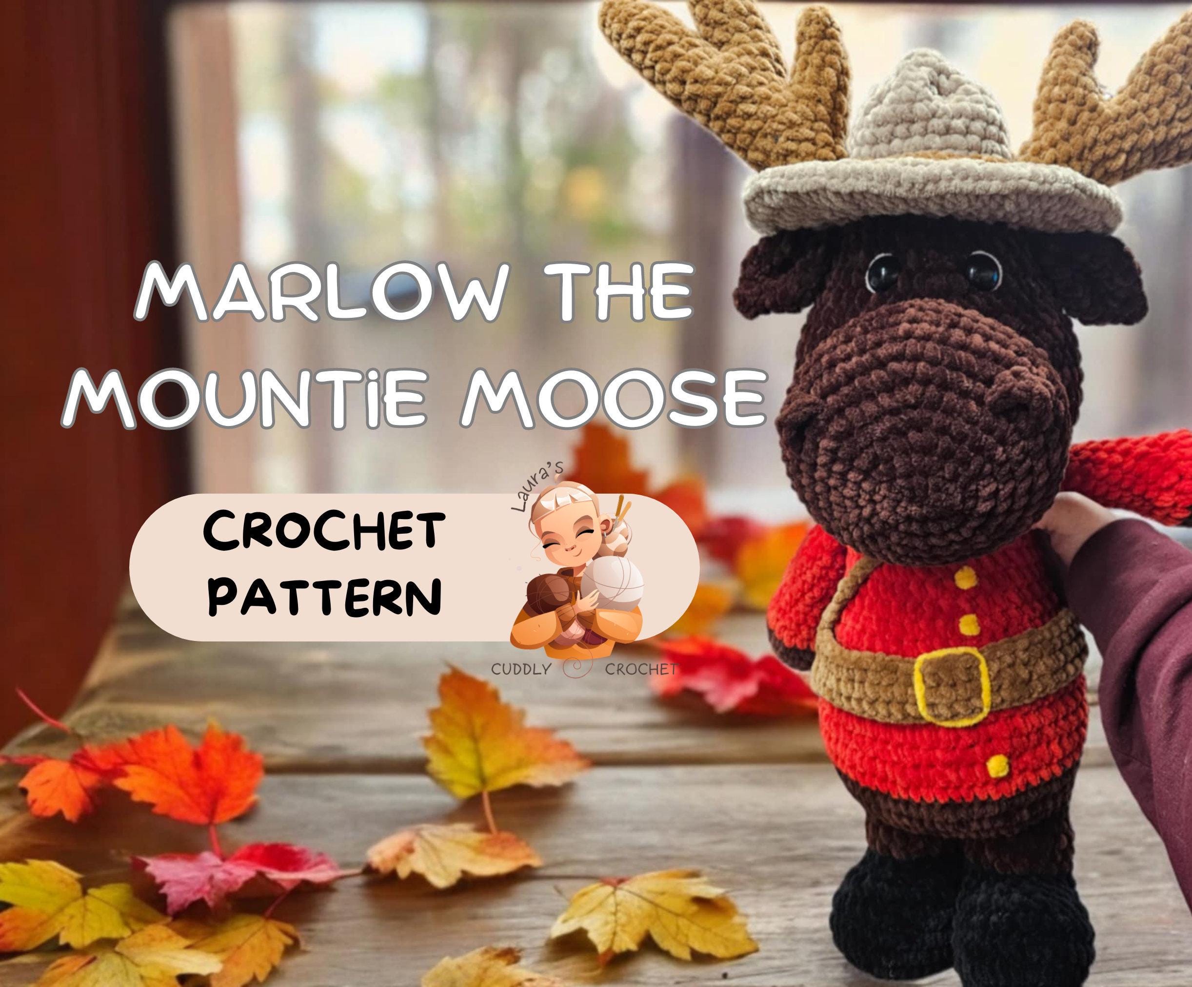 Canadian Mountie Moose Crochet Pattern Marlow the Mountie Moose Canada ...