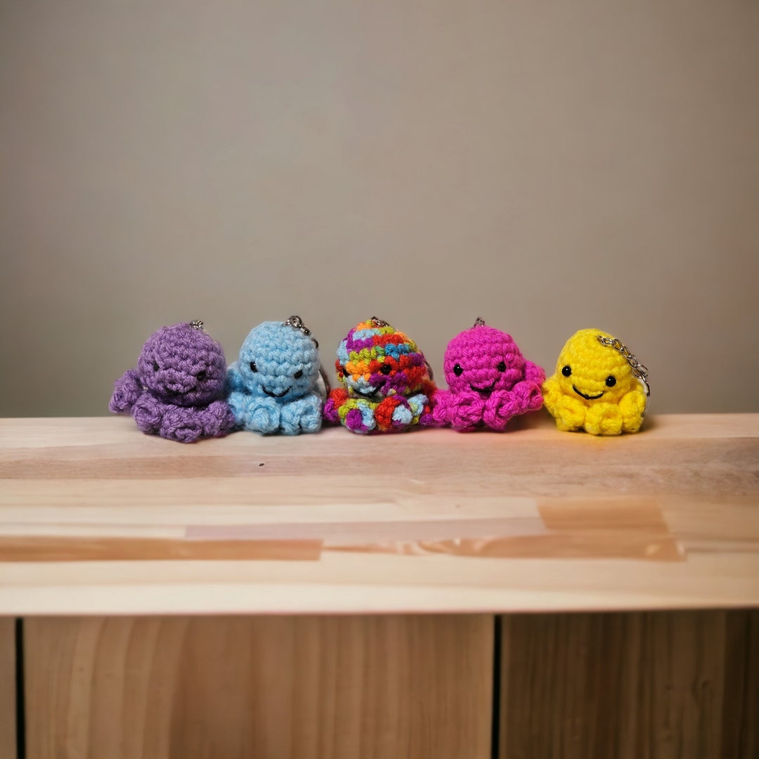 Handmade Baby Octopus Crochet Keychain - Etsy