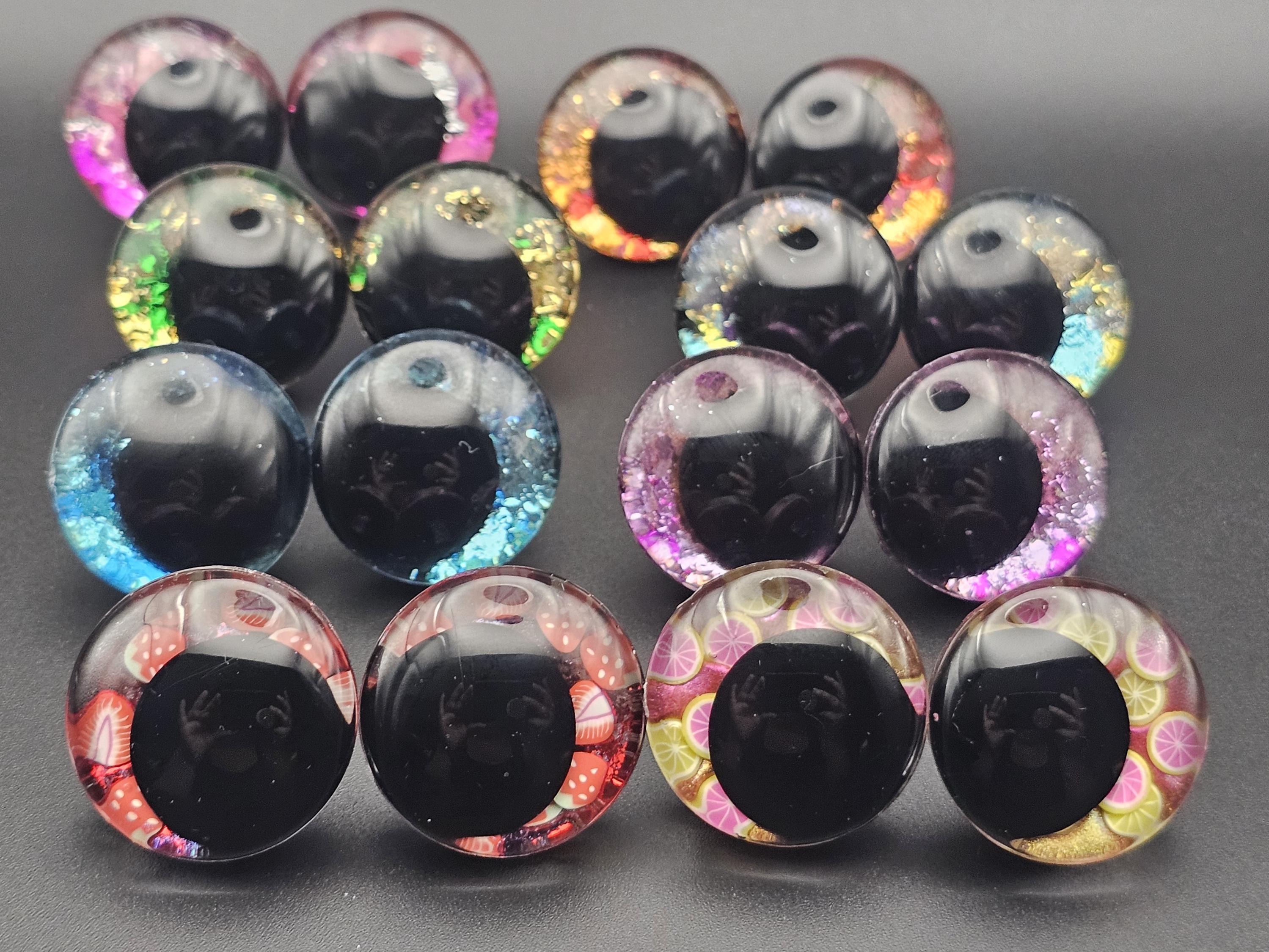 Kawaii Safety Eyes for Amigurumi - Lagoon - 20mm, 30mm Hand Painted ...