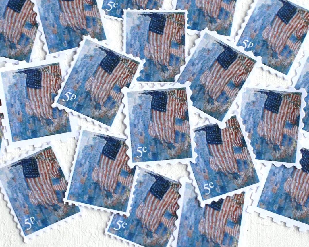 American Flag Stamps, Printable Stamps, Childe Hassan Avenue in the ...