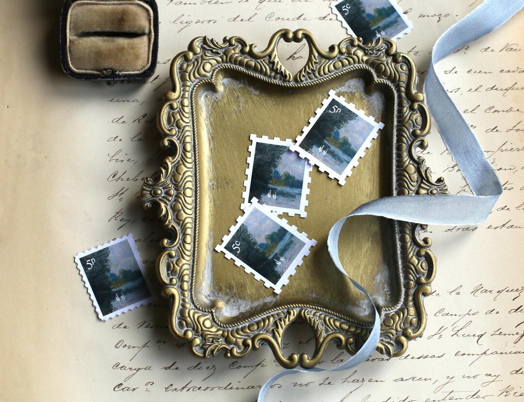 Printable Stamps, Vintage Painting Stamps, Decorative Stamps for ...