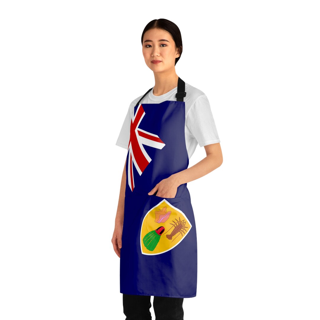 TCI Flag Apron AOP BBQ Apron, Grill Apron, Grill Dad Gift, Great Chef ...