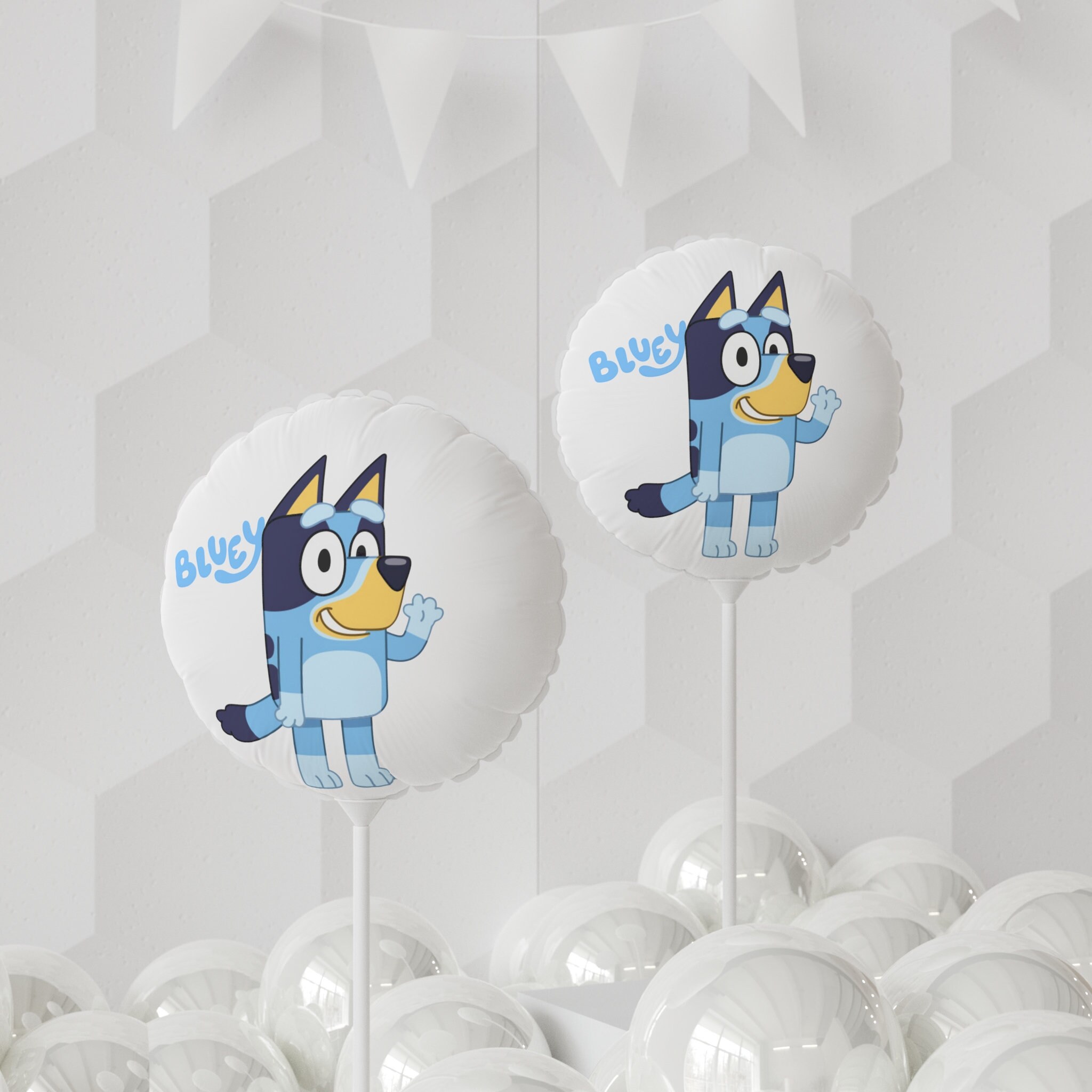 Bluey Party Balloon for Girl or Boy, Round Shape and Heart-shaped ...