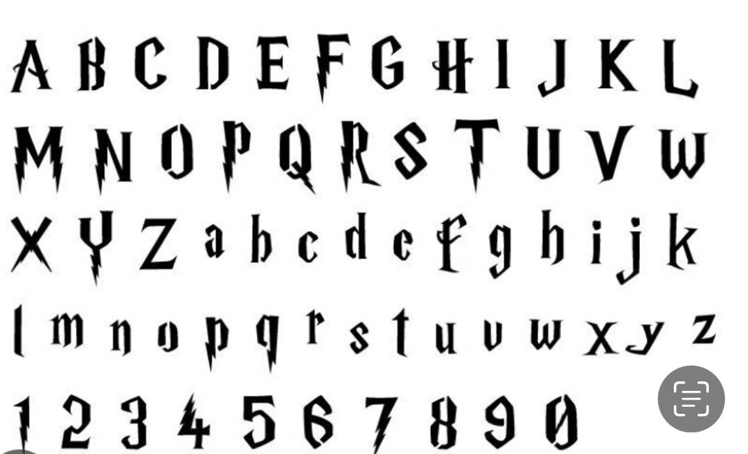 Potter Font Lettering Svg and Png File - Etsy