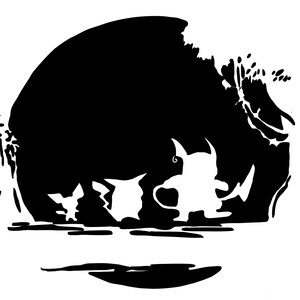 Pokemon Pichu, Pikachu, and Raichu Svg and Png - Etsy