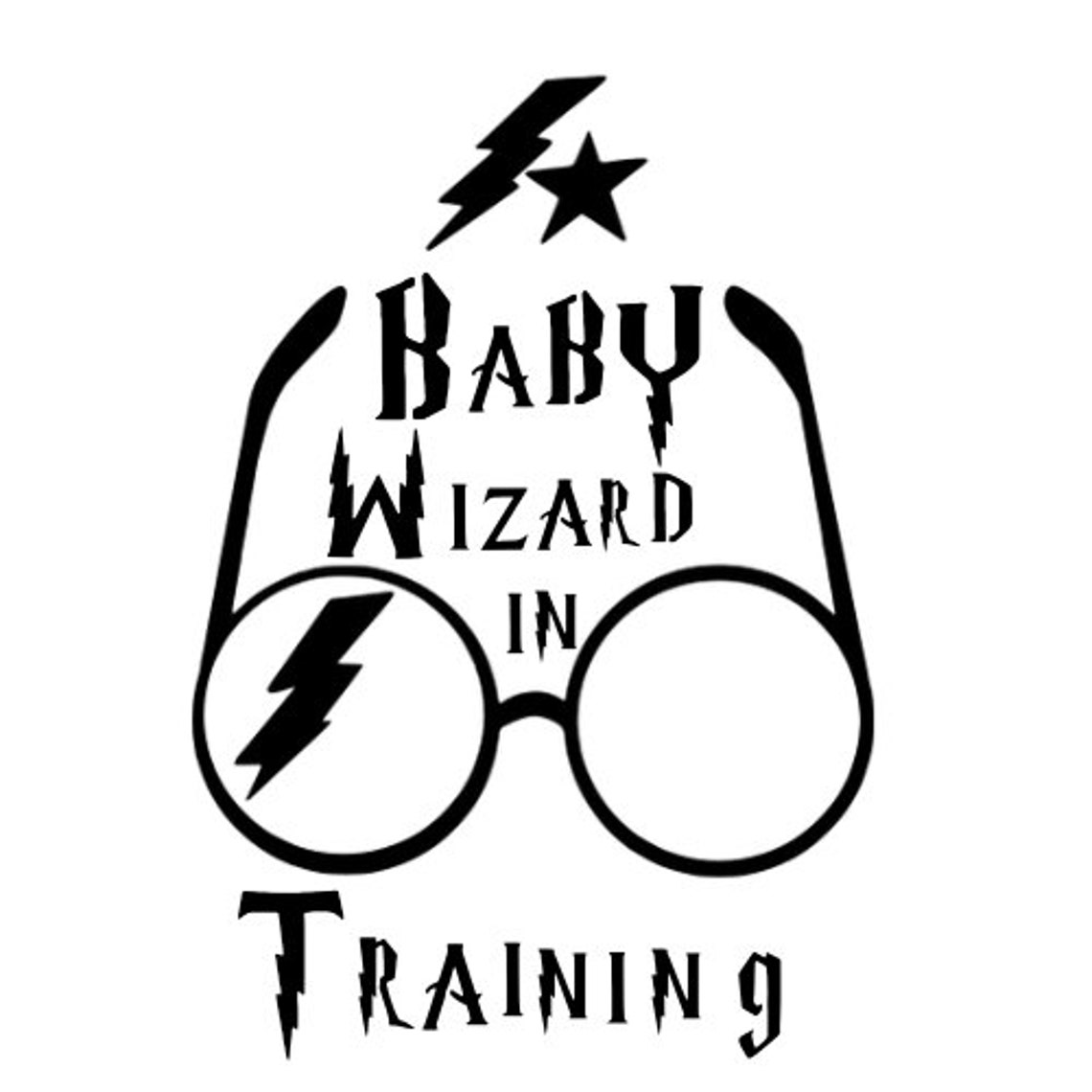 Baby Wizard in Training Svg and Png - Etsy