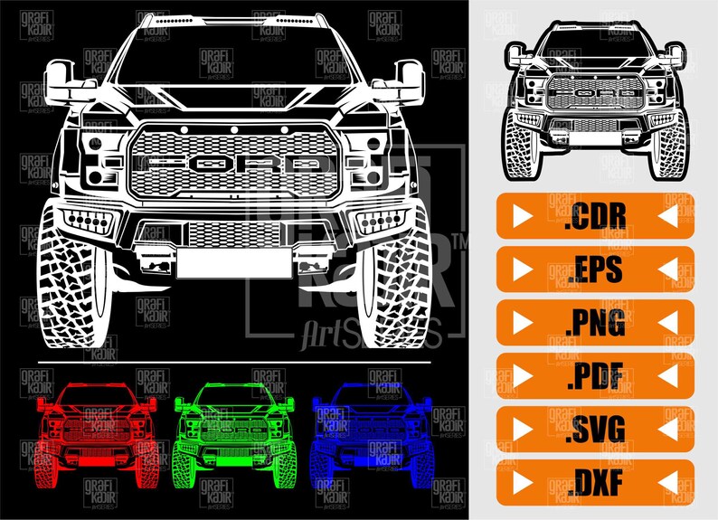 FORD RAPTOR Line Art – JDM Car Poster – Printable Wall Art – Instant ...