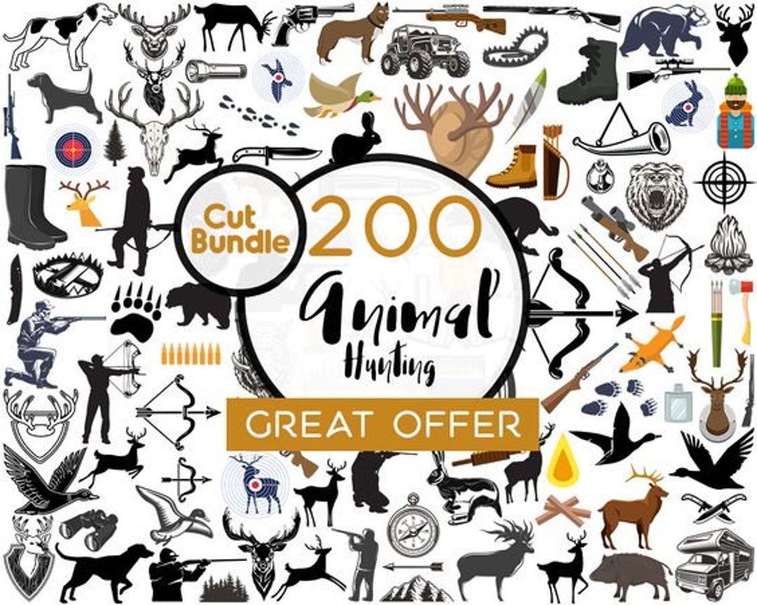 Hunting Svg Bundle, Hunting Season, Guns Print, Animal, Hunter Svg ...