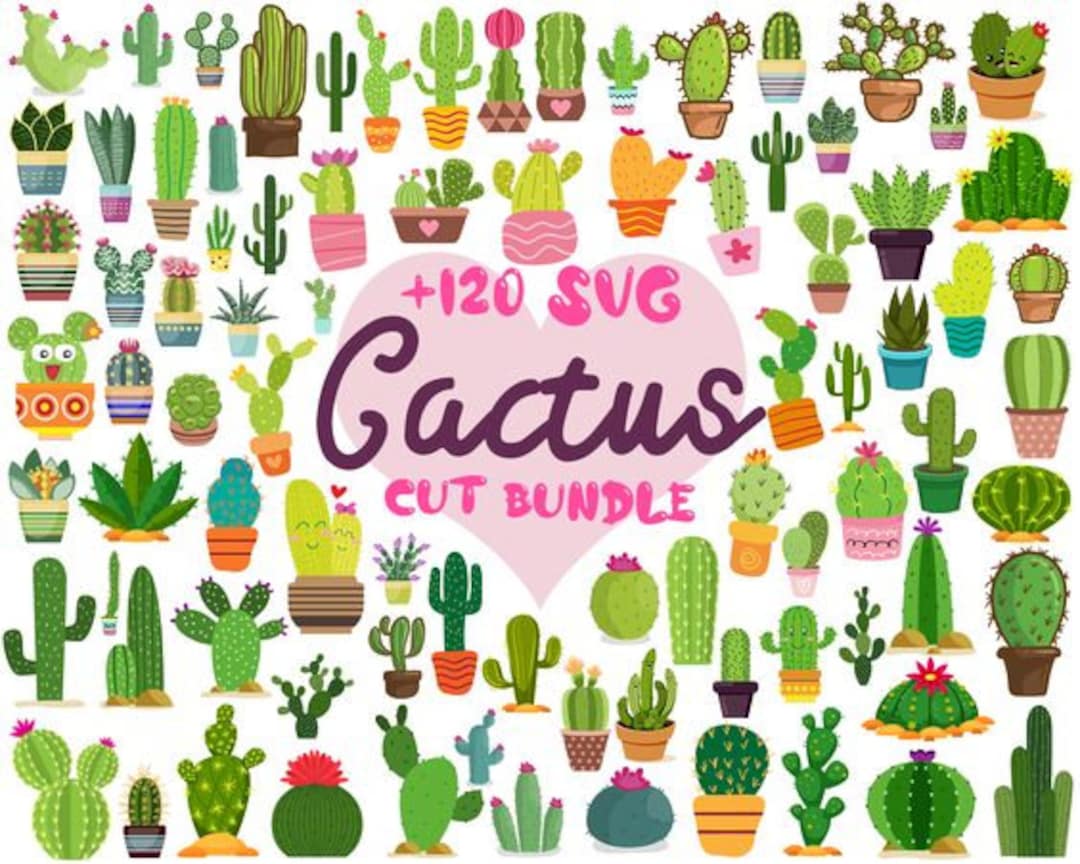 Cactus Svg,cactus Svg Files for Cricut,cactus Svg Bundle,cactus Svg ...