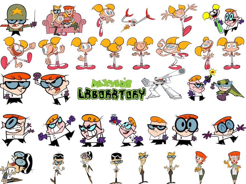 Dexter's Lab Svg Bundle, Dexter's Lab Png, PNG Digital File, T Shirt ...