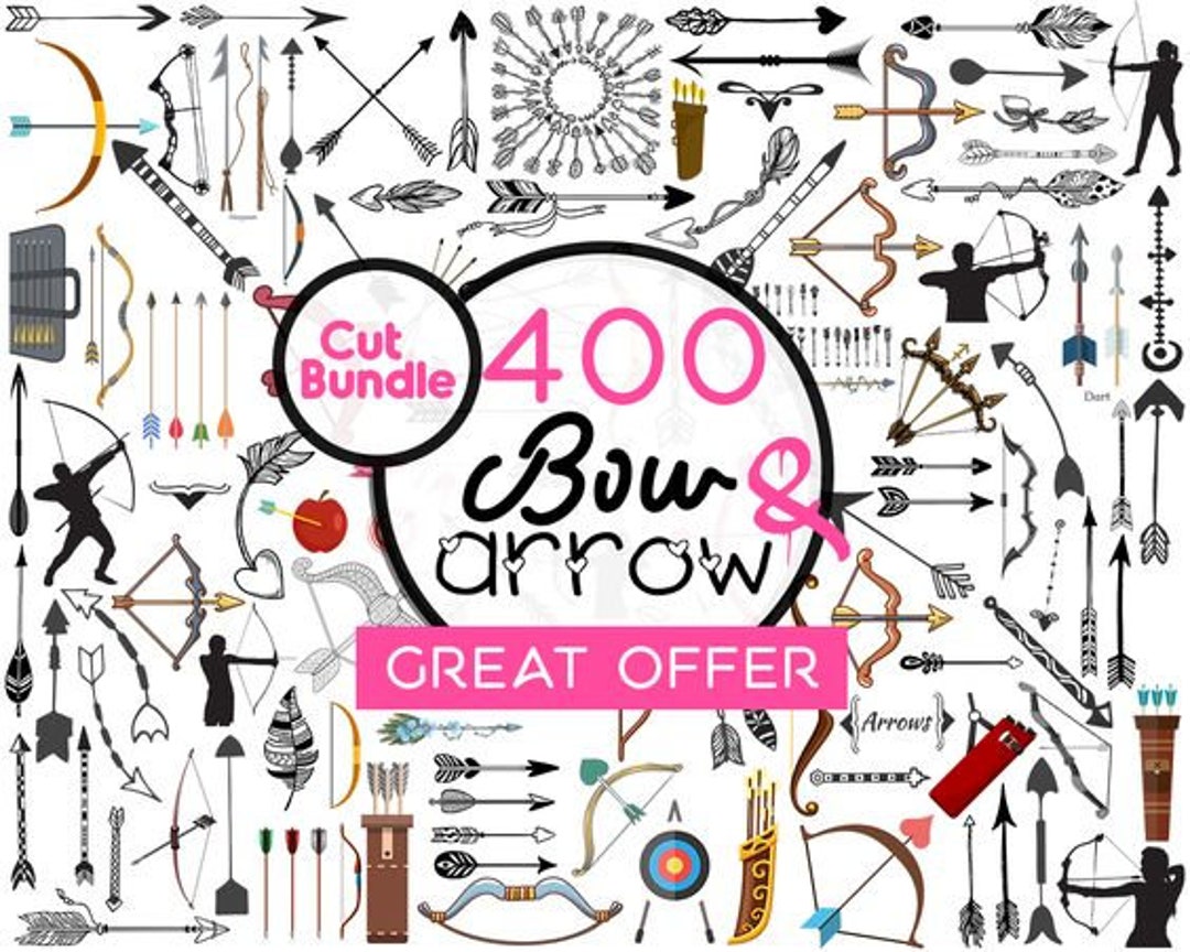 Arrows SVG Bundle, Archery Arrows SVG Bundle, Arrow SVG, Bow Svg, Hand ...