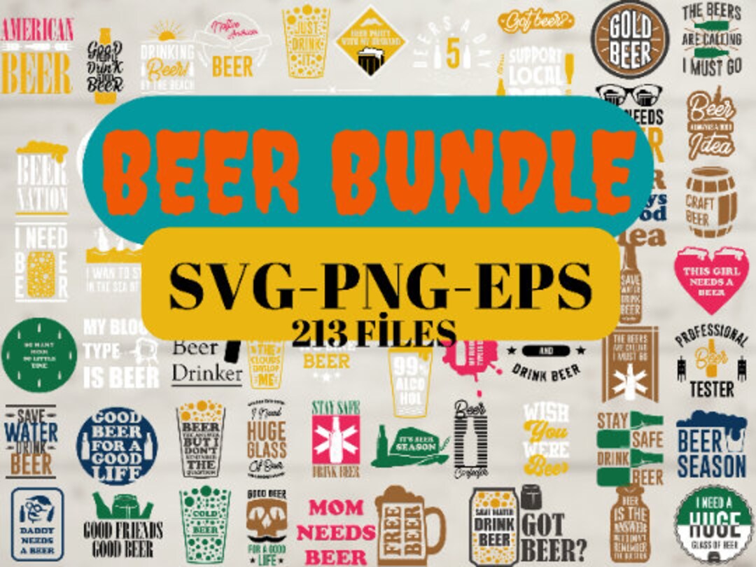 71 Beer SVG Bundle - Beer PNG Bundle - Beer Clipart - Beer Cut Files ...