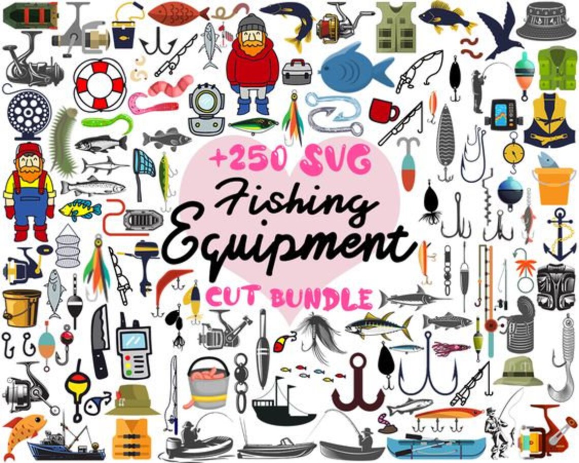 FISHING SVG Bundle FISHING Svg Cut Files for Cricut Fishing - Etsy