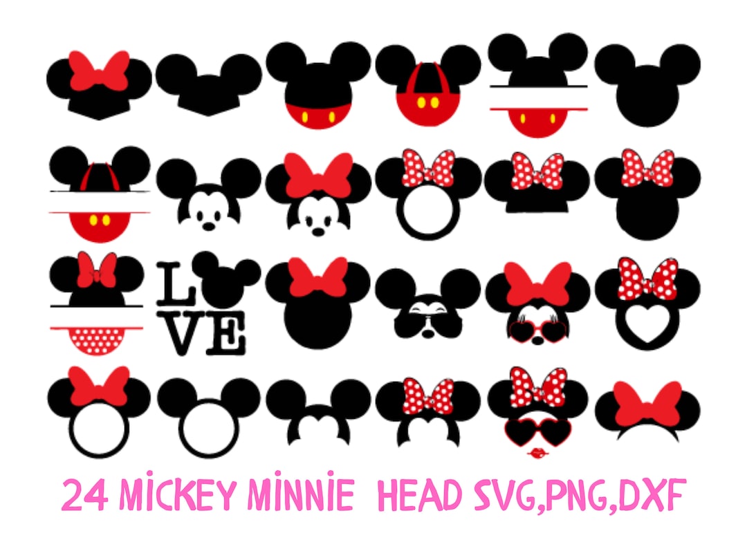 Mickey and Minnie Inspired SVG Bundle, Disneyland Shirt SVG, Disneyland ...