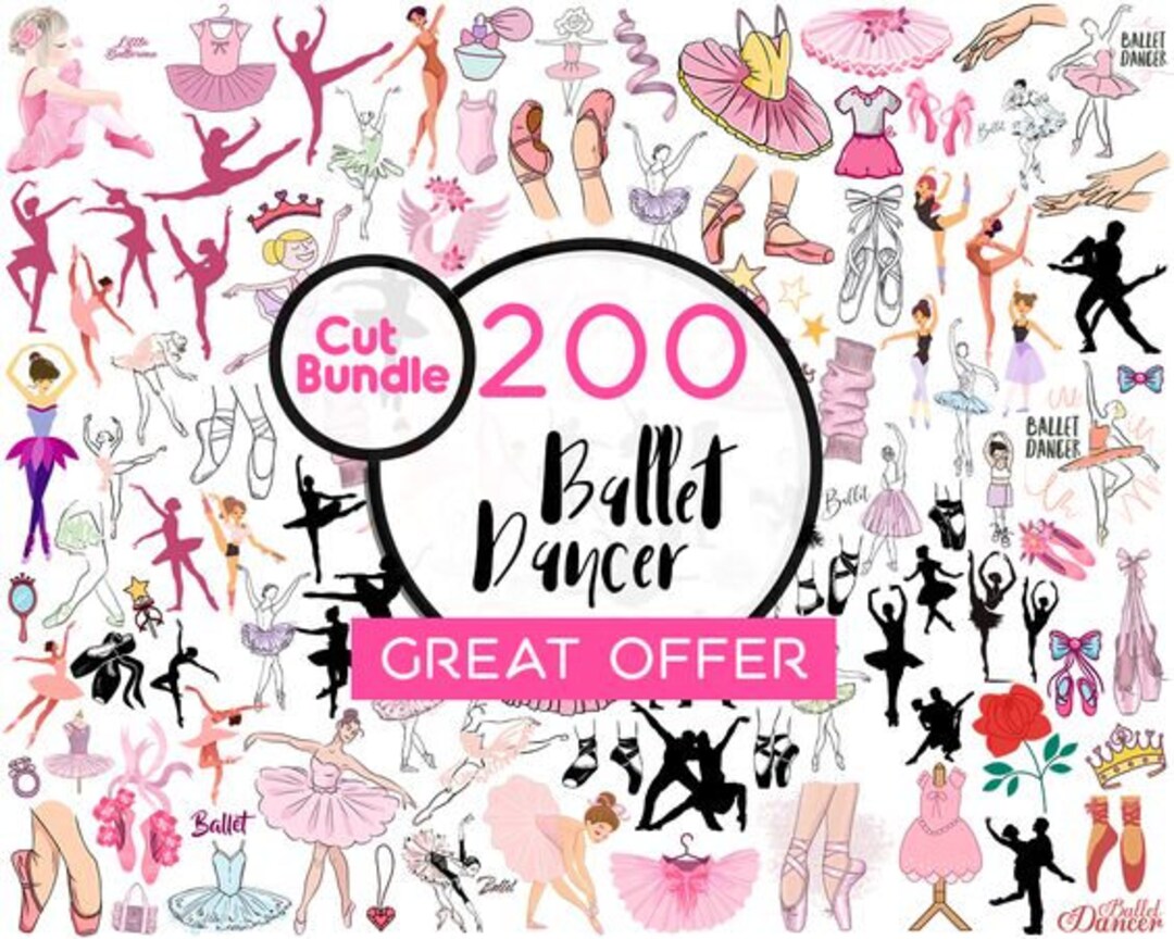 Ballet Dancer SVG Bundle, Ballet Dancer Clipart, Ballarina, Dance ...
