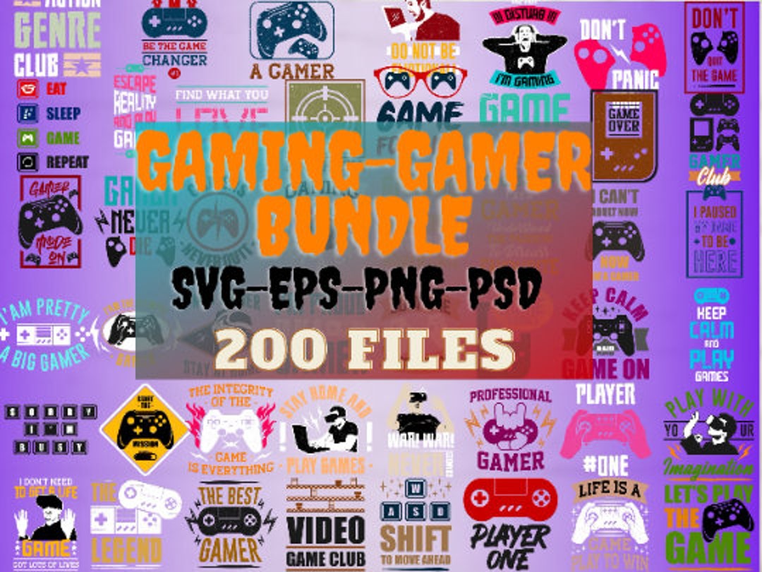 Gamer SVG Bundle, Funny Gamer SVG, Gamer Svg, Video Games Svg, Boys ...