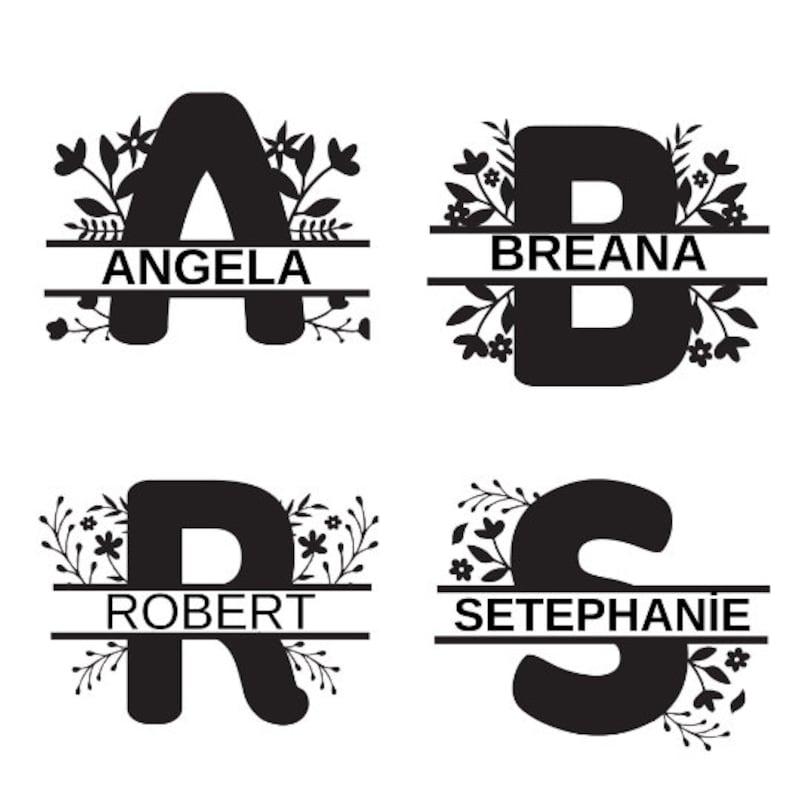 Split Letters Svg - Etsy