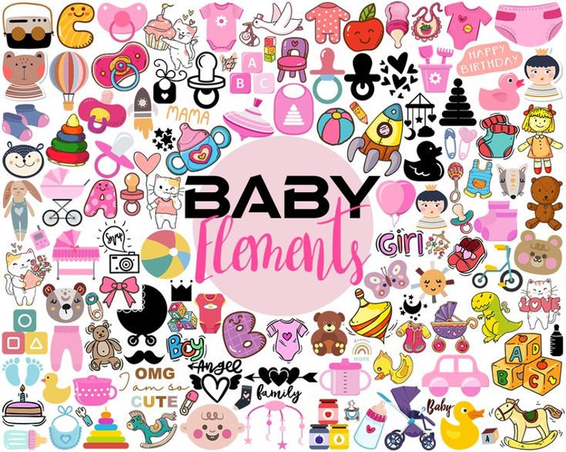670 Baby SVG Bundle Baby Shower SVG Newborn SVG Bundle - Etsy